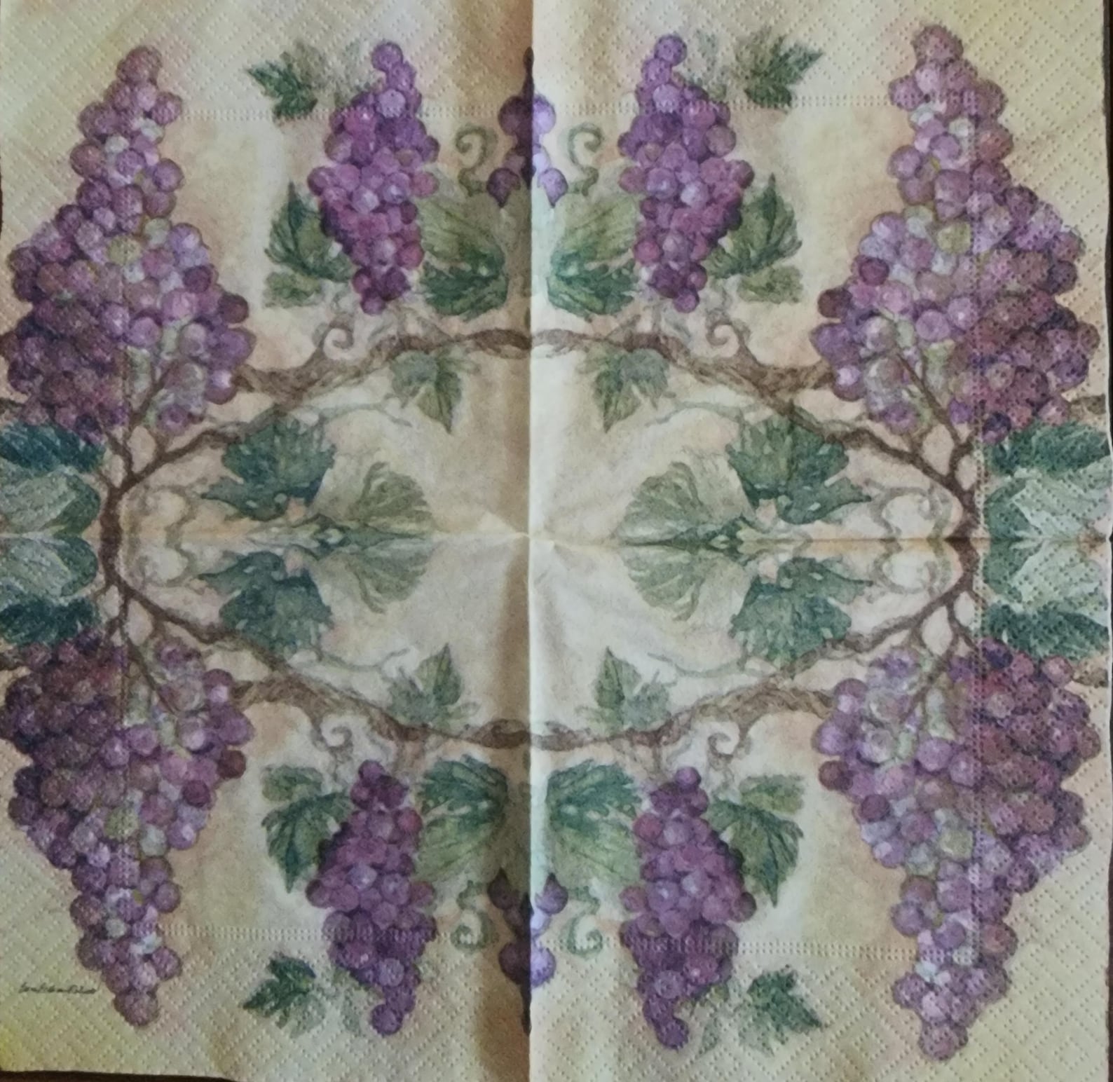 Decoupage Paper Napkins *grape Vine* Paper Napkins, Great for Decoupage ...