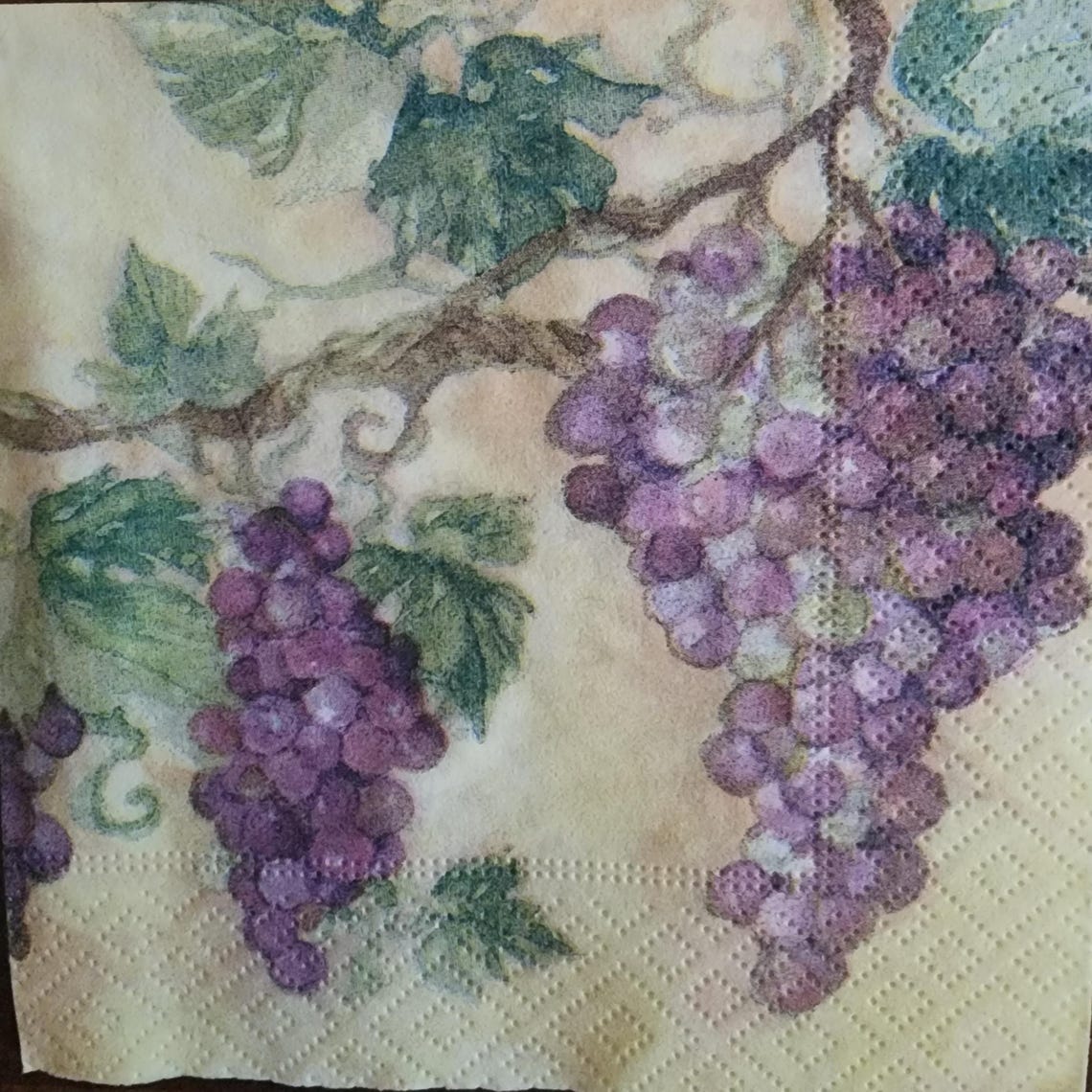 Decoupage Paper Napkins *grape Vine* Paper Napkins, Great for Decoupage ...