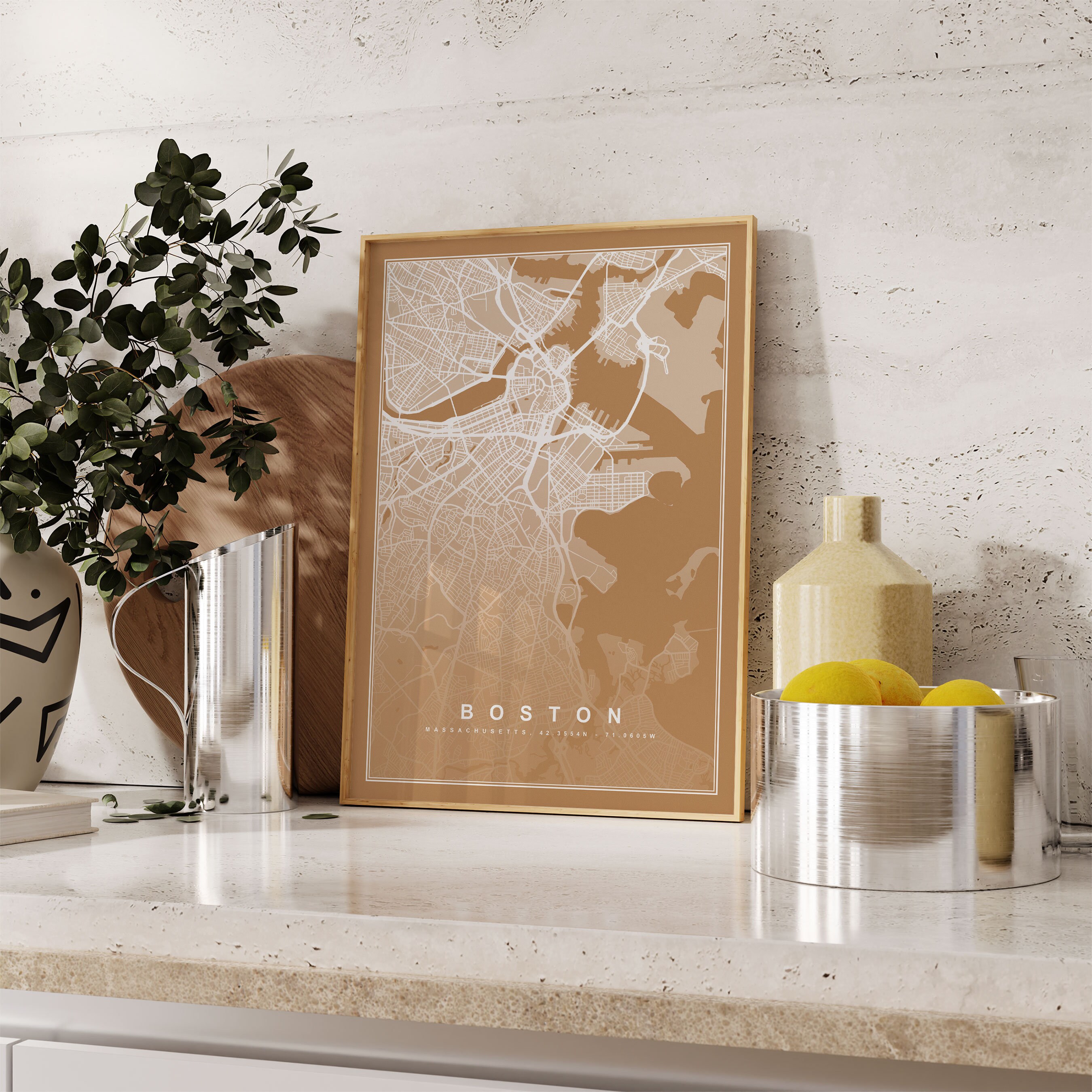 Boston Map Poster, Any City Map Print, Boston MA Art, City Map Prints ...