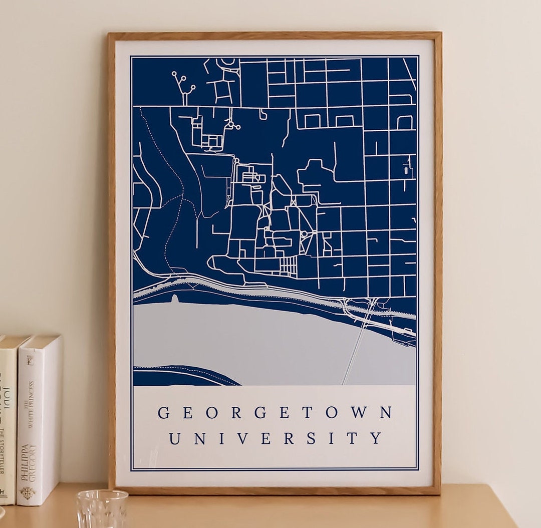 Georgetown University Campus Map, Washington DC Streets Map, Georgetown ...
