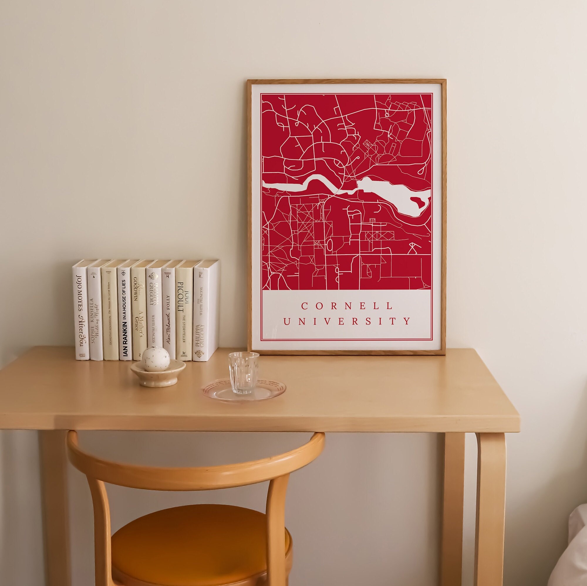 Cornell Map Print, Cornell University Gift, Cornell Campus Map, Ithaca ...