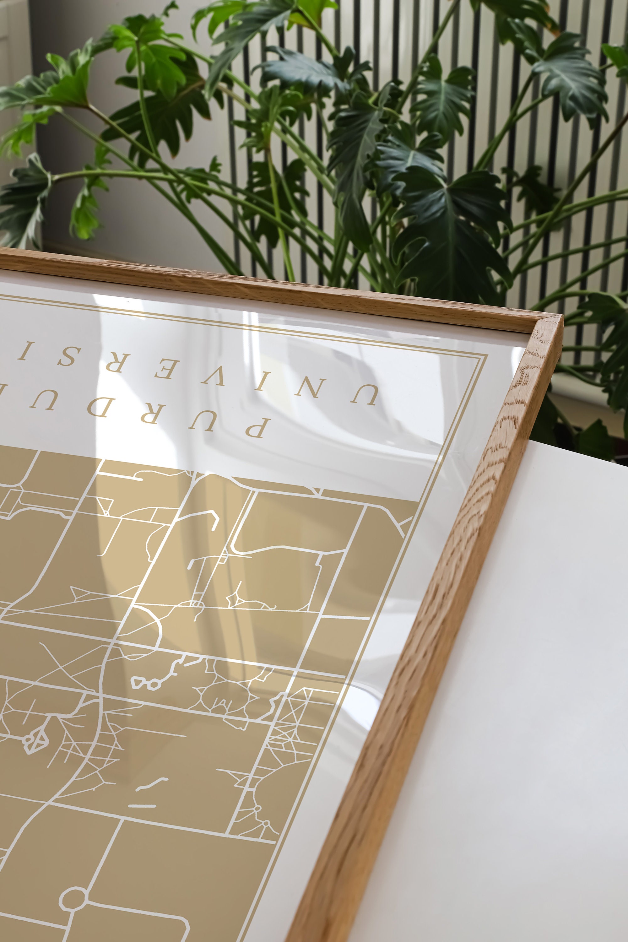 Purdue Map Print, Purdue University Gift, Purdue Campus Map, West ...