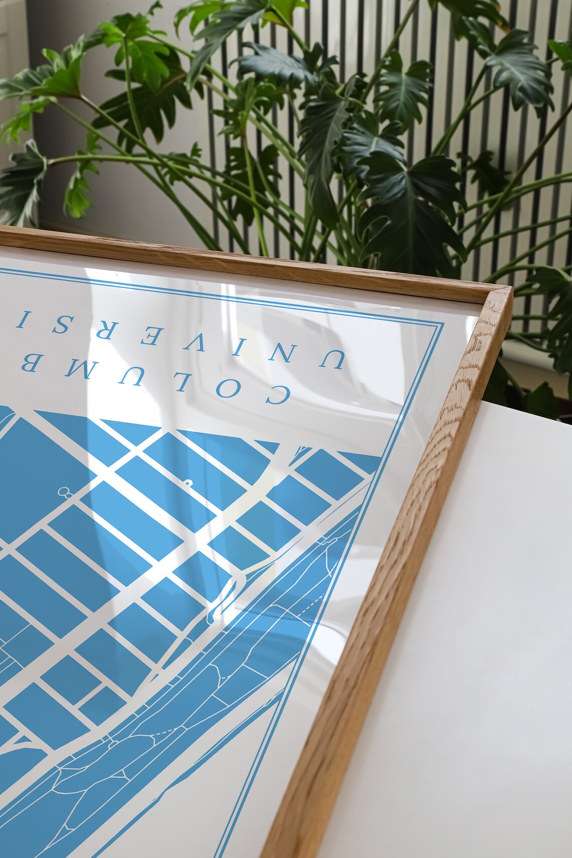 Columbia Map Print, Columbia University Gift, Columbia Campus Map, New ...