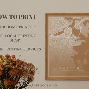 Boston Map Poster, Any City Map Print, Boston MA Art, City Map Prints ...