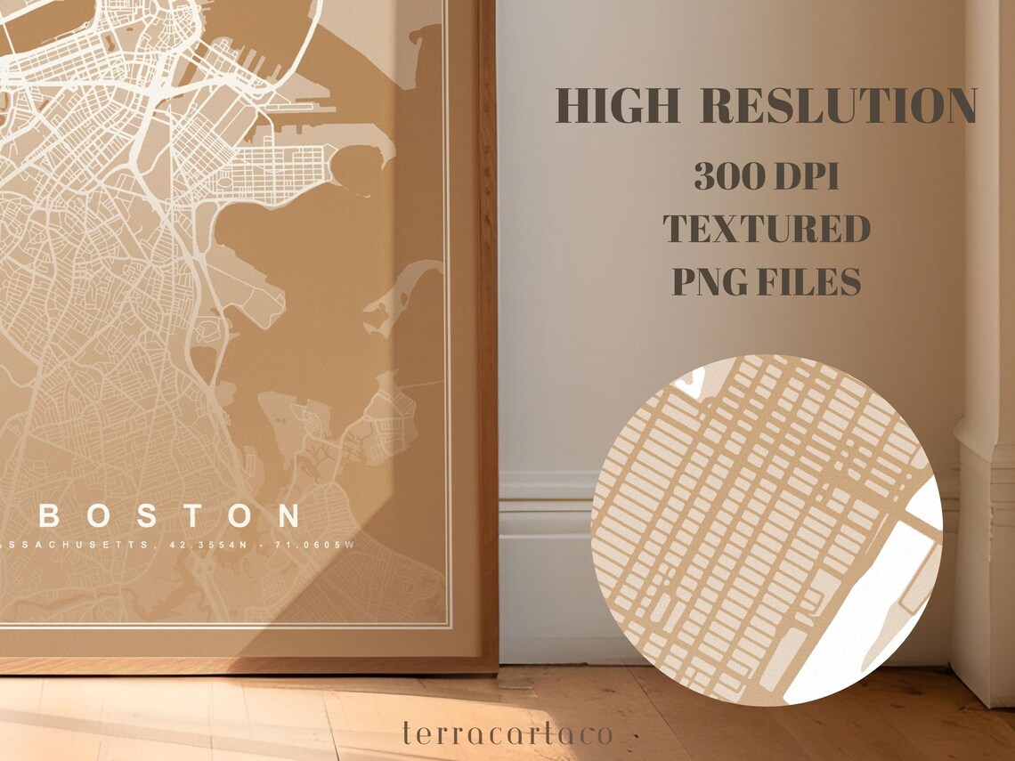 Boston Map Poster, Any City Map Print, Boston MA Art, City Map Prints ...