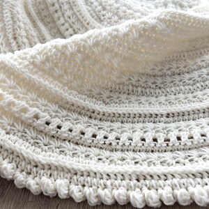 Crochet Baby Blanket Pattern PDF Round Baby Blanket DIY Stroller ...