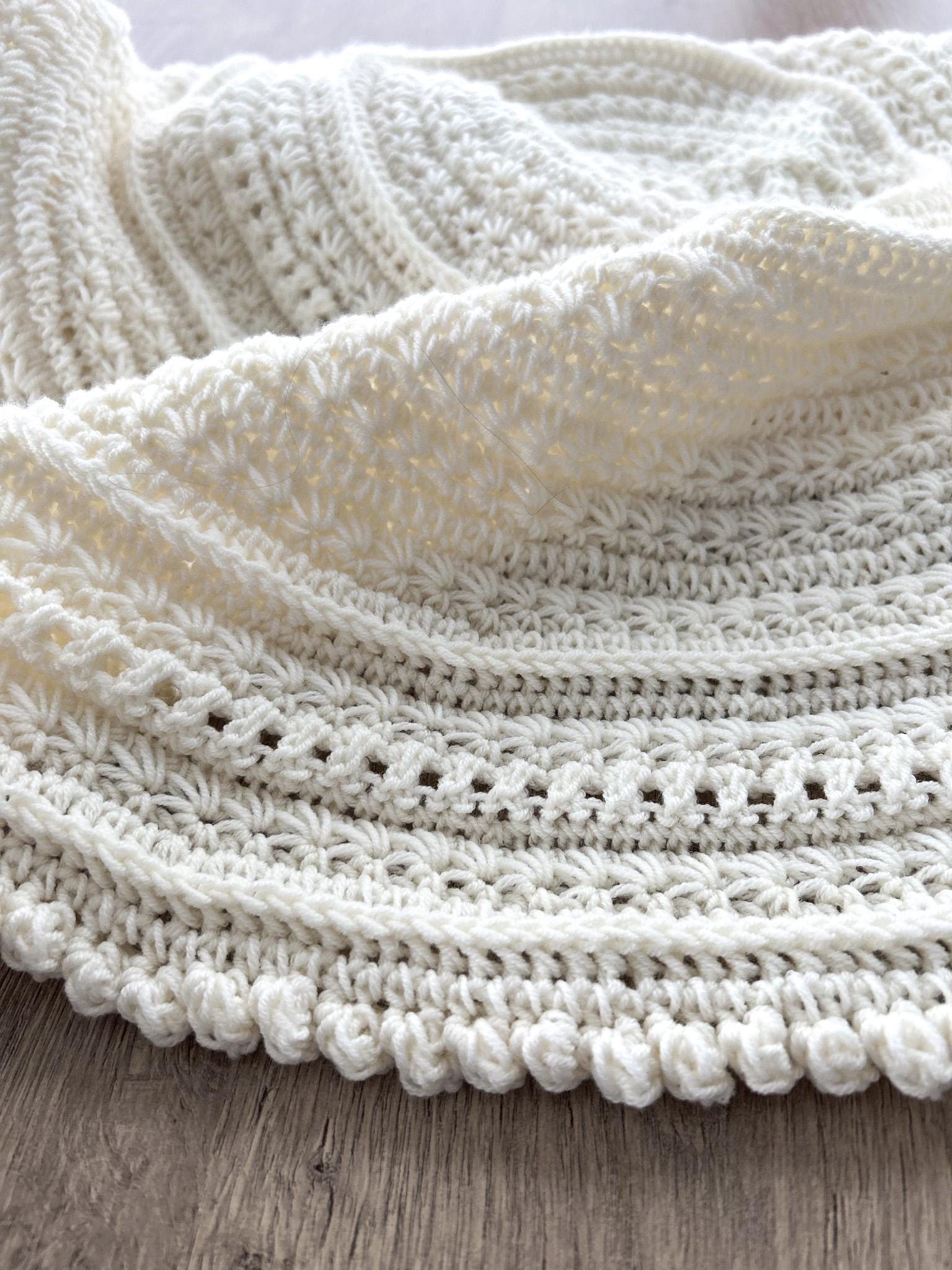 Crochet Baby Blanket Pattern PDF Round Baby Blanket DIY Stroller ...