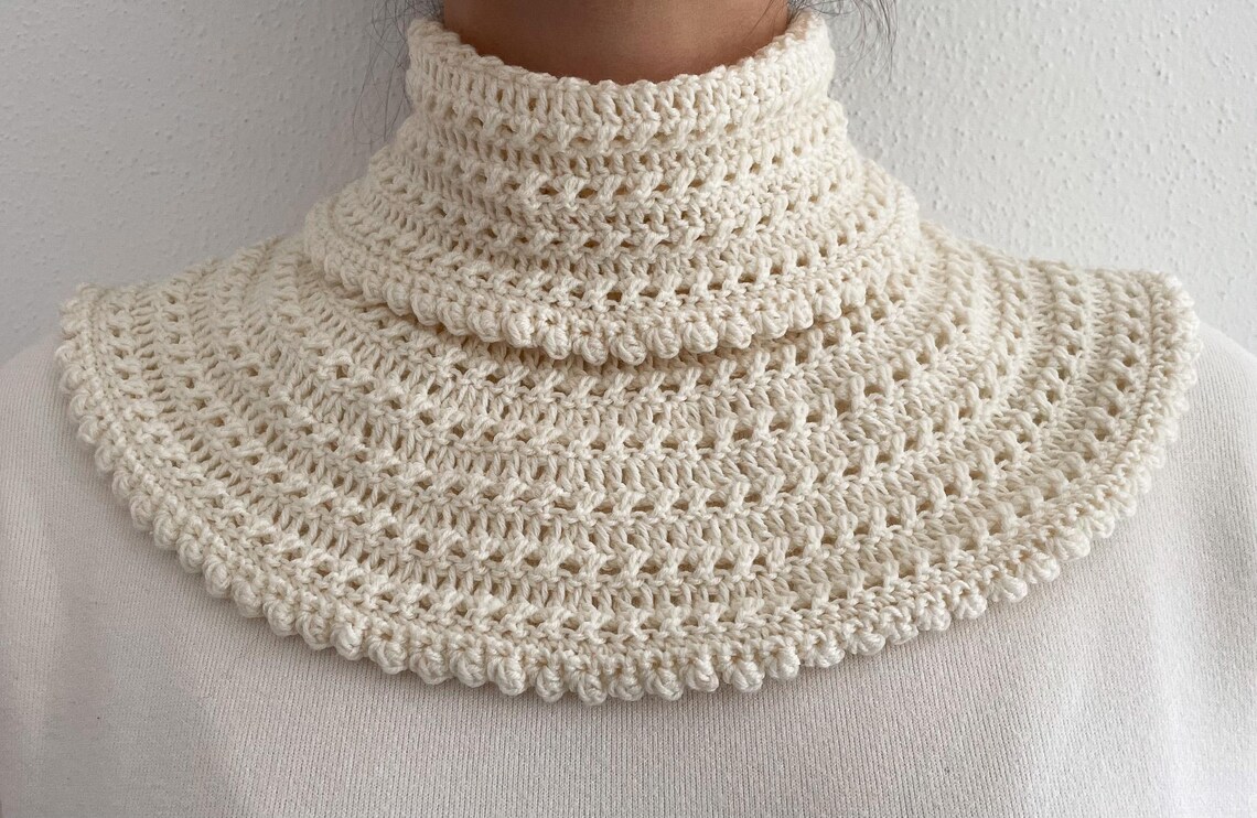 Crochet Pattern Turtleneck Scarf Easy Crochet Pattern Handmade Neck ...