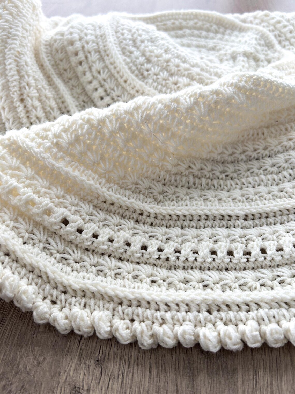 Crochet Baby Blanket Pattern PDF Round Baby Blanket DIY Stroller ...