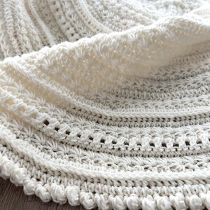 Crochet Baby Blanket Pattern PDF Round Baby Blanket DIY Stroller ...