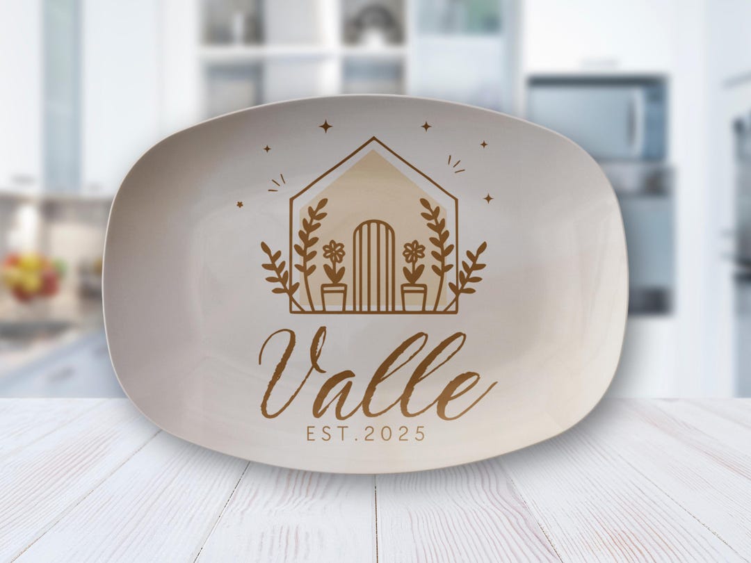 Personalized Platter, Custom Platter, Custom Family Name New Home Gift ...