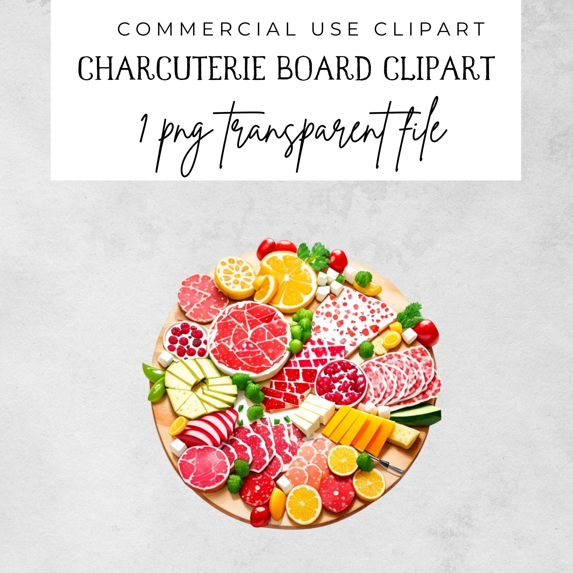 Charcuterie Clipart Charcuterie Board Clipart Cheese Board - Etsy