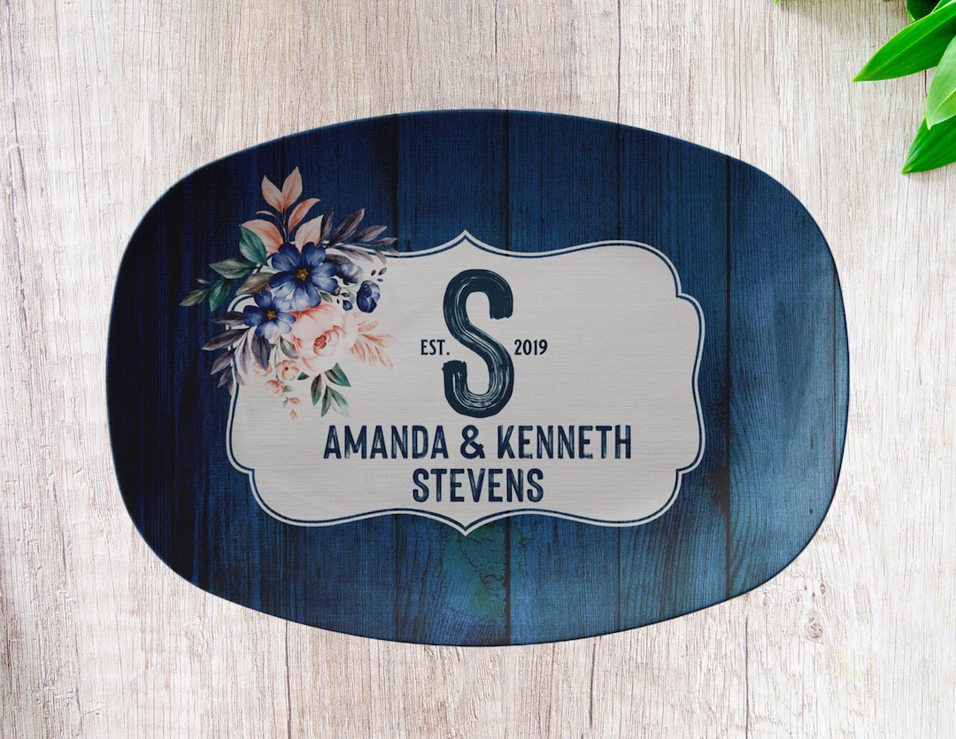 Personalized Wedding Platter, Custom Family Platter, Monogram Wedding ...