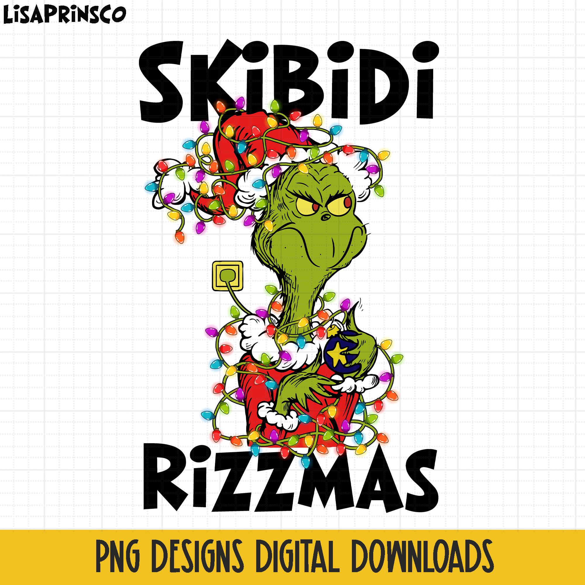 Skibidi Rizzmas Png, Grinchmas Rizzmas Png, Merry Rizzmas Png, Rizz the ...