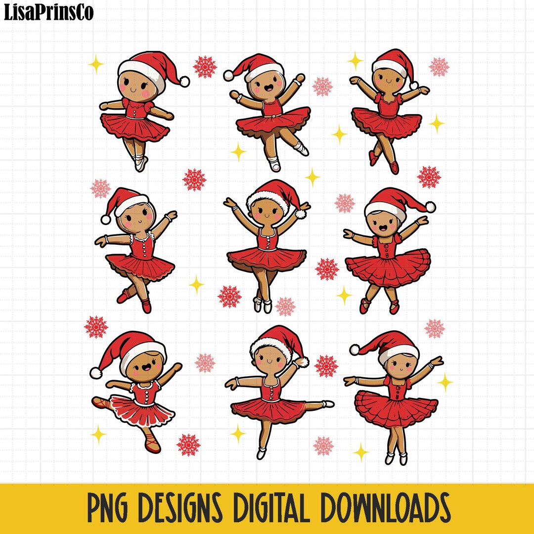 Cute Ballet Gingerbread Png, Funny Ballet Xmas Png, Ballet Dancer Png ...