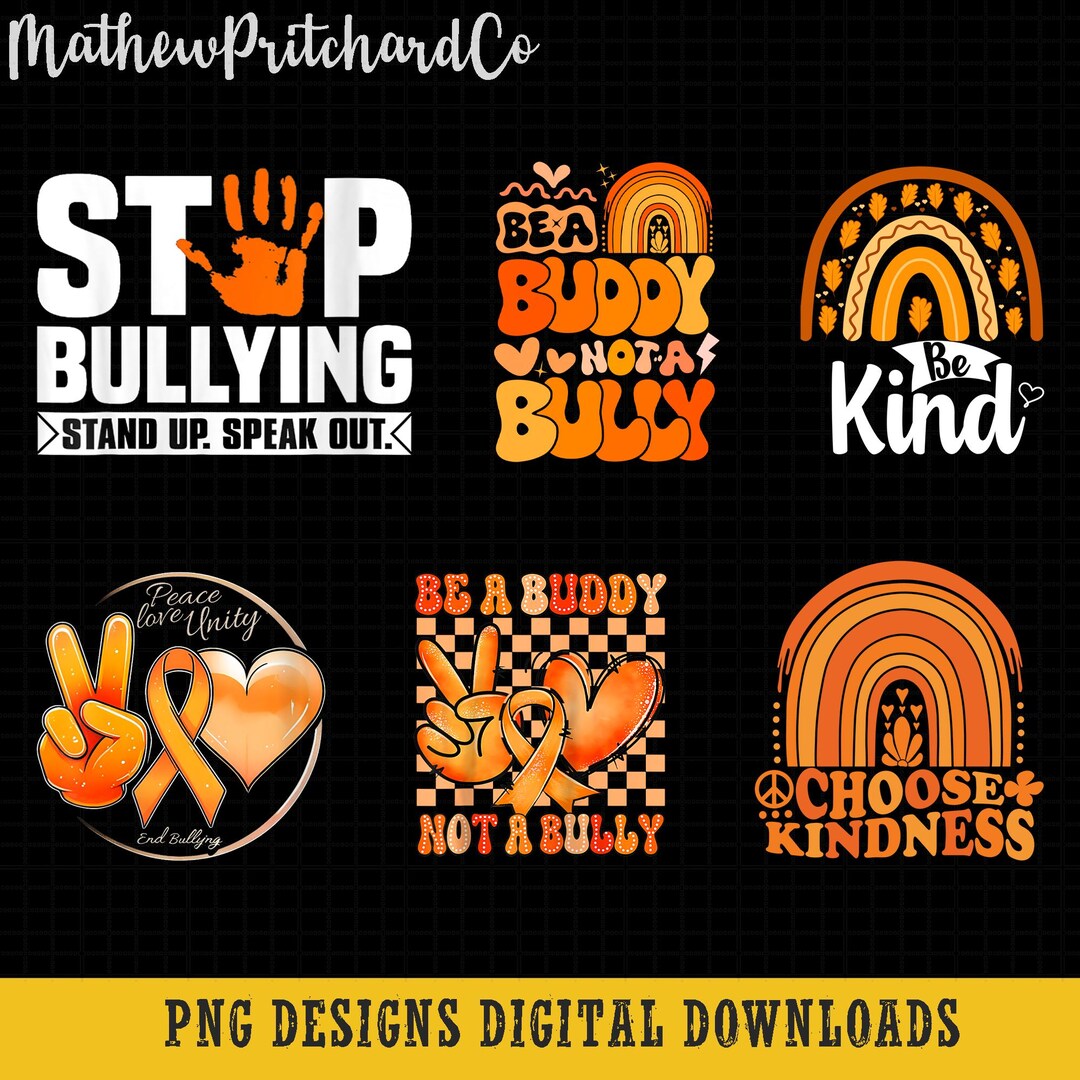 6 Unity Day Orange Png Bundle, Unity Orange Png, Unity Day Png, Be Kind ...
