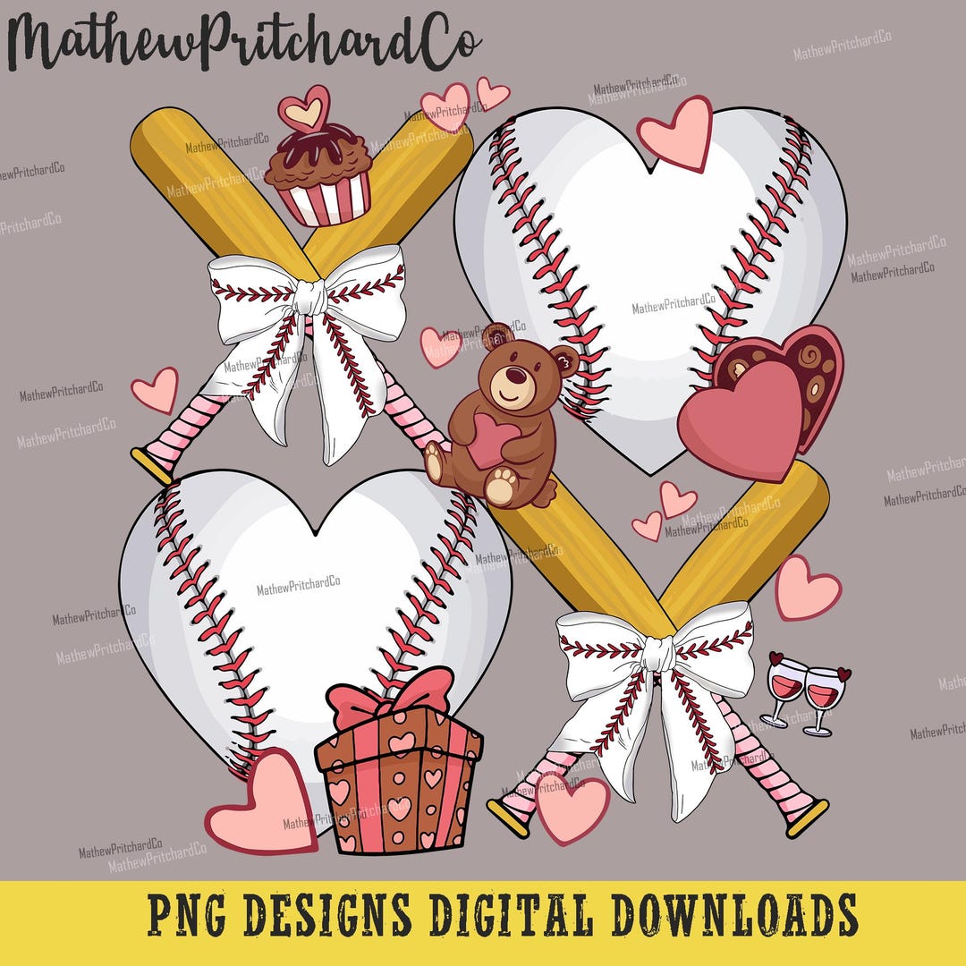 Softball Valentine Png, Softball Lover Png, Softball Coquette Png ...