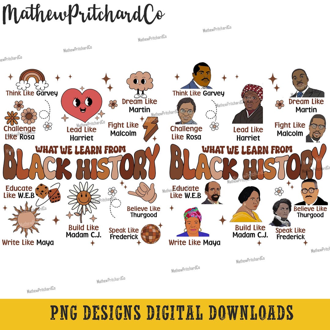 What We Learn From Black History Month Png, Black History, Black Lives ...