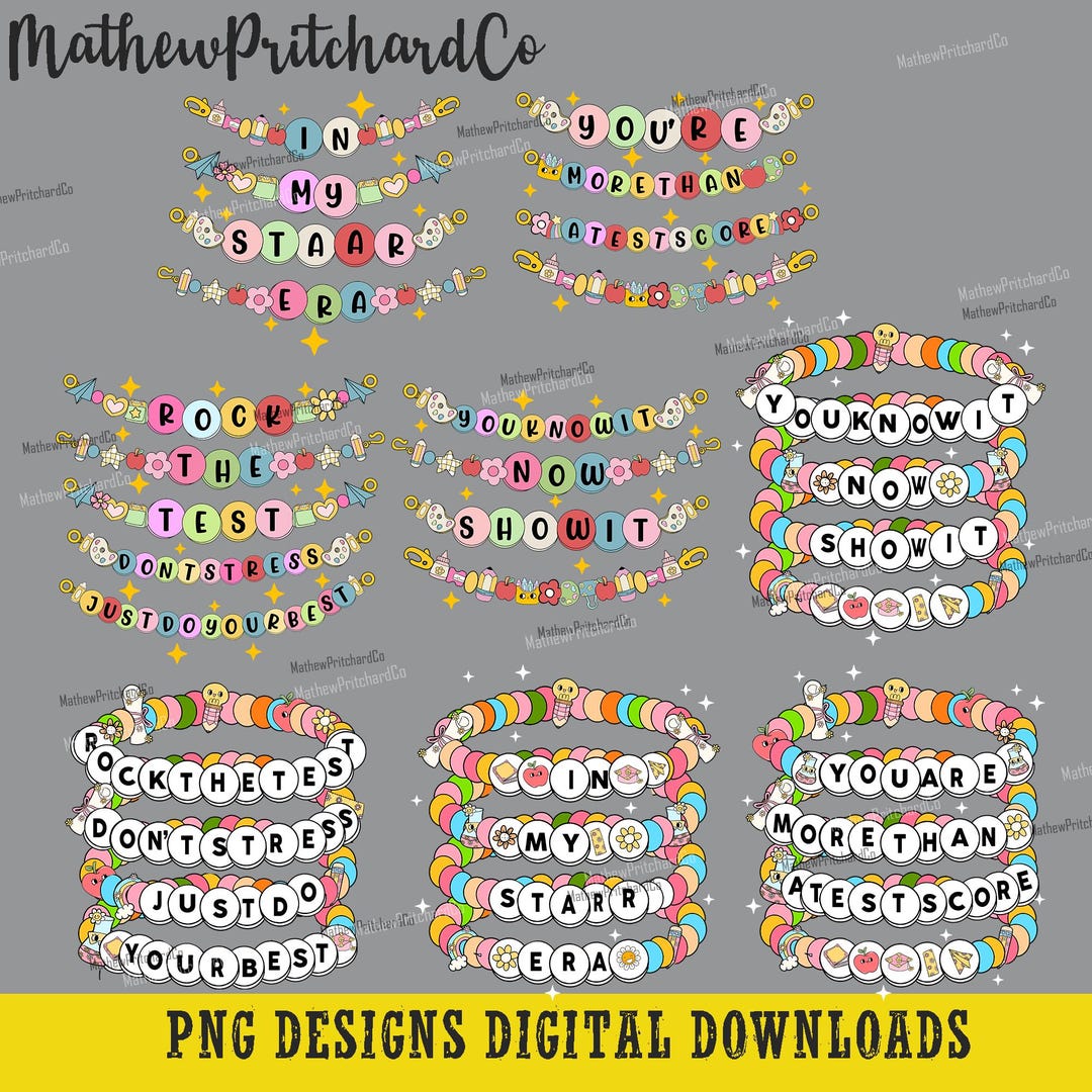 8+ Test Day Png Bundle, Testing Day, State Testing Png, Rock the Test ...