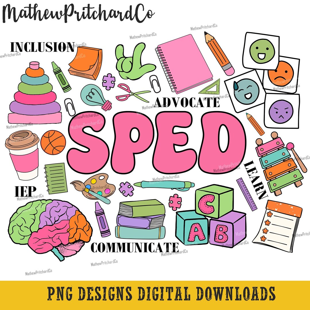 Sped Teacher Png, Special Education Png, Sped Squad, Gift for Teacher ...