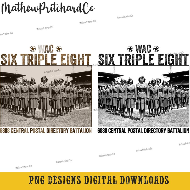6888th Png, Six Triple Eight Png, Black Women's Army Corps Png, Women's ...