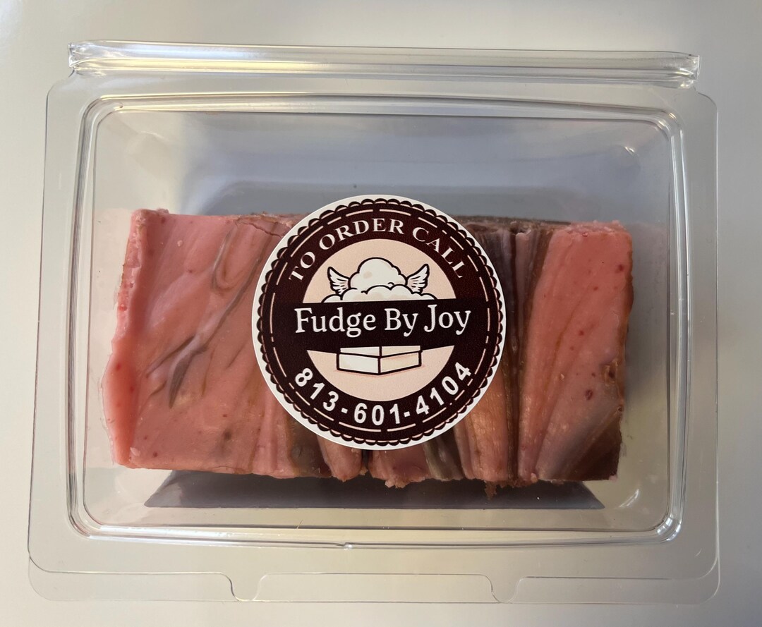 Chocolate Raspberry Swirl Fudge - Half Pound of Luxuriously Smooth ...