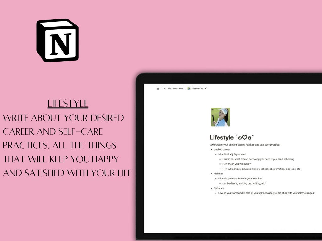 Create Your Dream Reality - Notion Template - Etsy