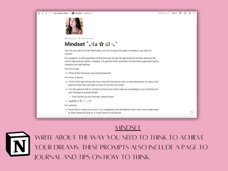 Create Your Dream Reality - Notion Template - Etsy