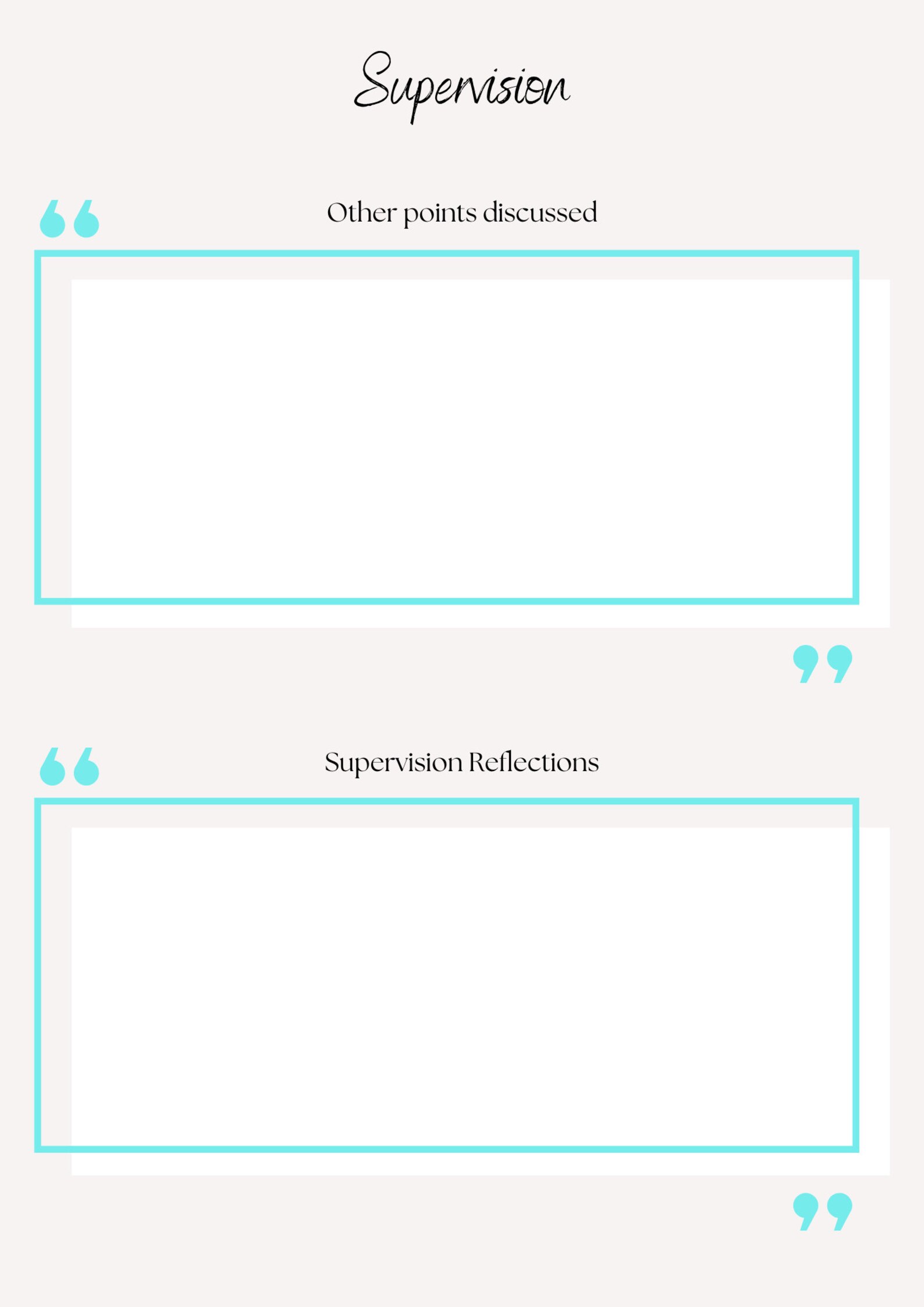 Clinical Supervision Tracker Log Reflection Guide Dclinpsy Assistant ...