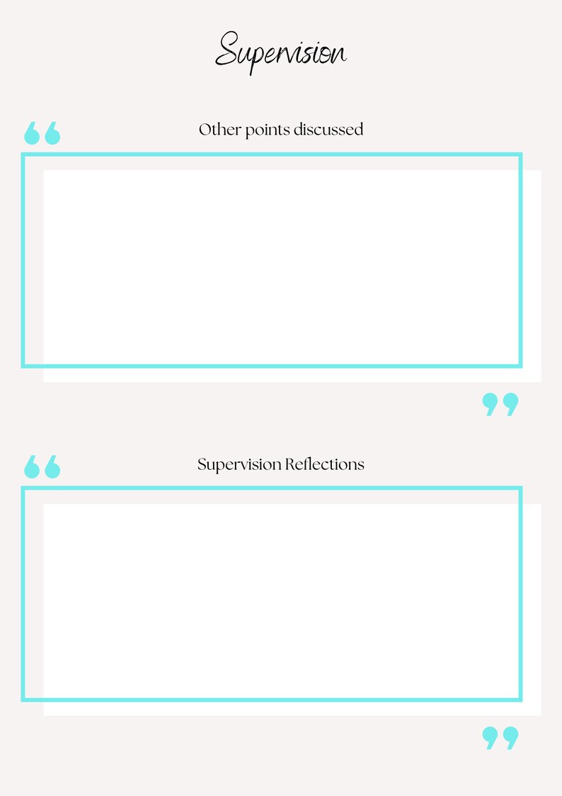 Clinical Supervision Tracker Log Reflection Guide Dclinpsy Assistant ...