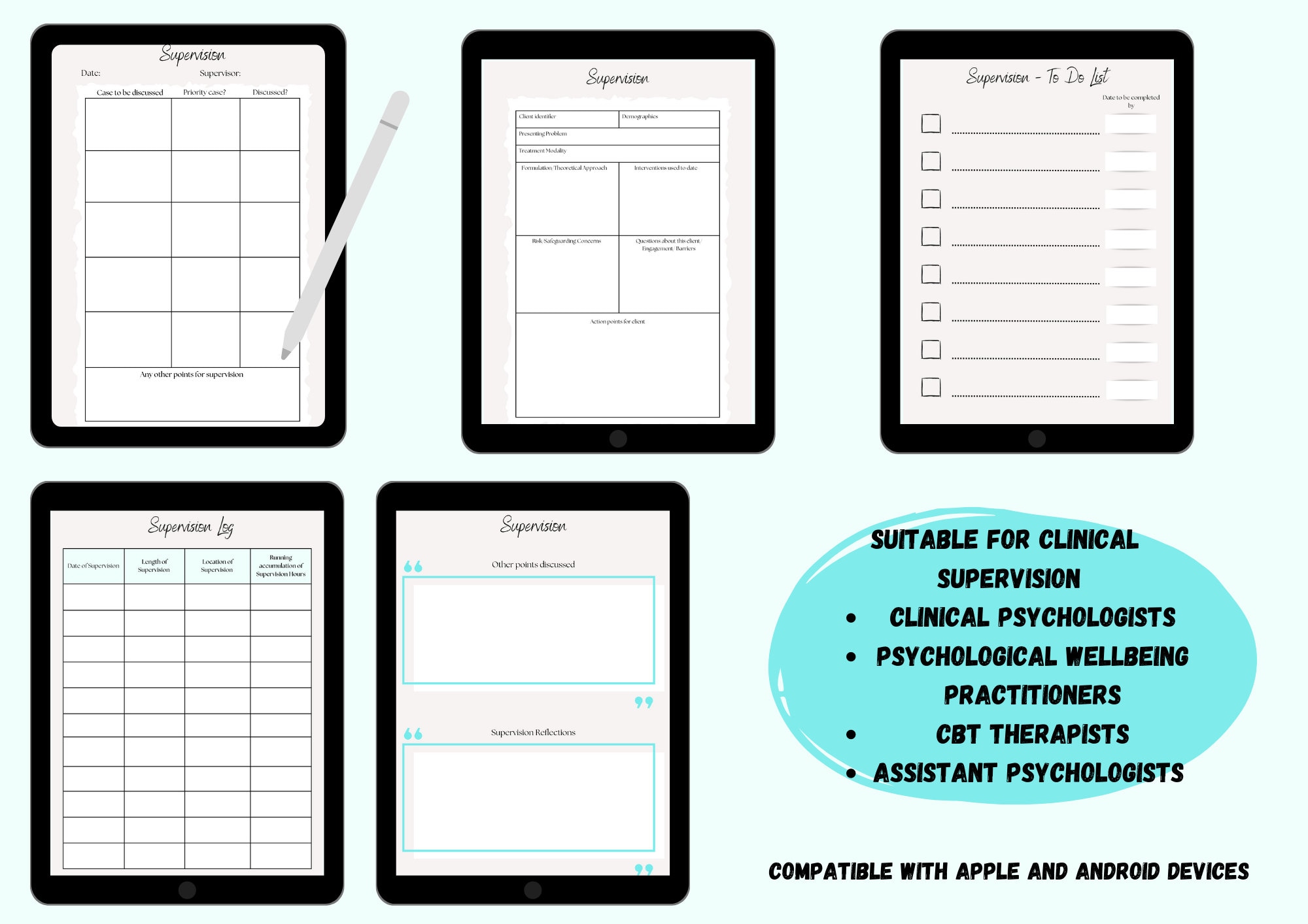 Clinical Supervision Tracker Log Reflection Guide Dclinpsy Assistant ...