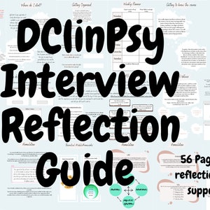 Clinical Psychology Reflection Guide Journal Dclinpsy Interview - Etsy UK