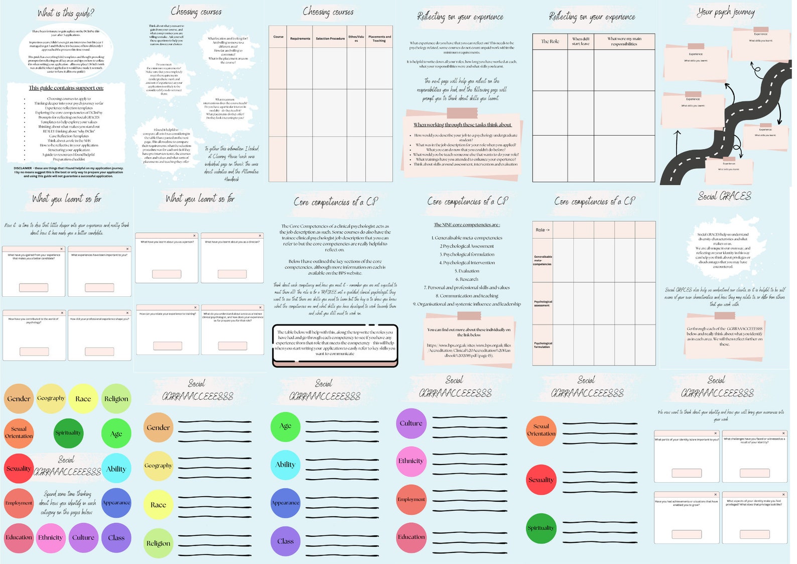 Clinical Psychology Reflection Guide Journal Dclinpsy Application - Etsy