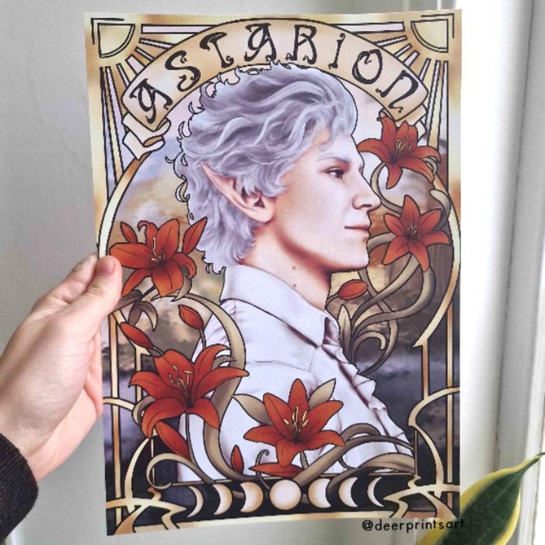 Astarion Baldur's Gate 3 Inspired Art Print - Etsy