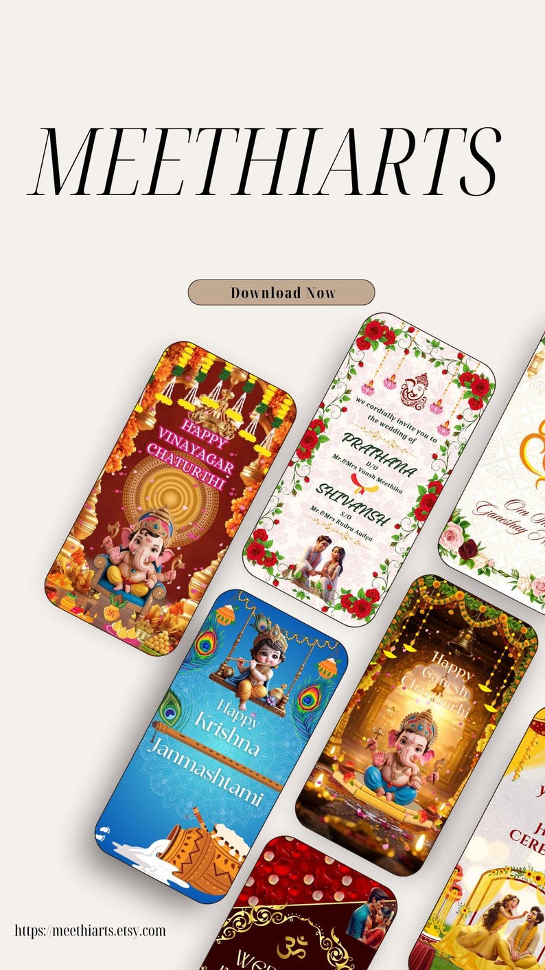 Krishna Janmashtami Digital Invitation | Hindu Festival E-card ...