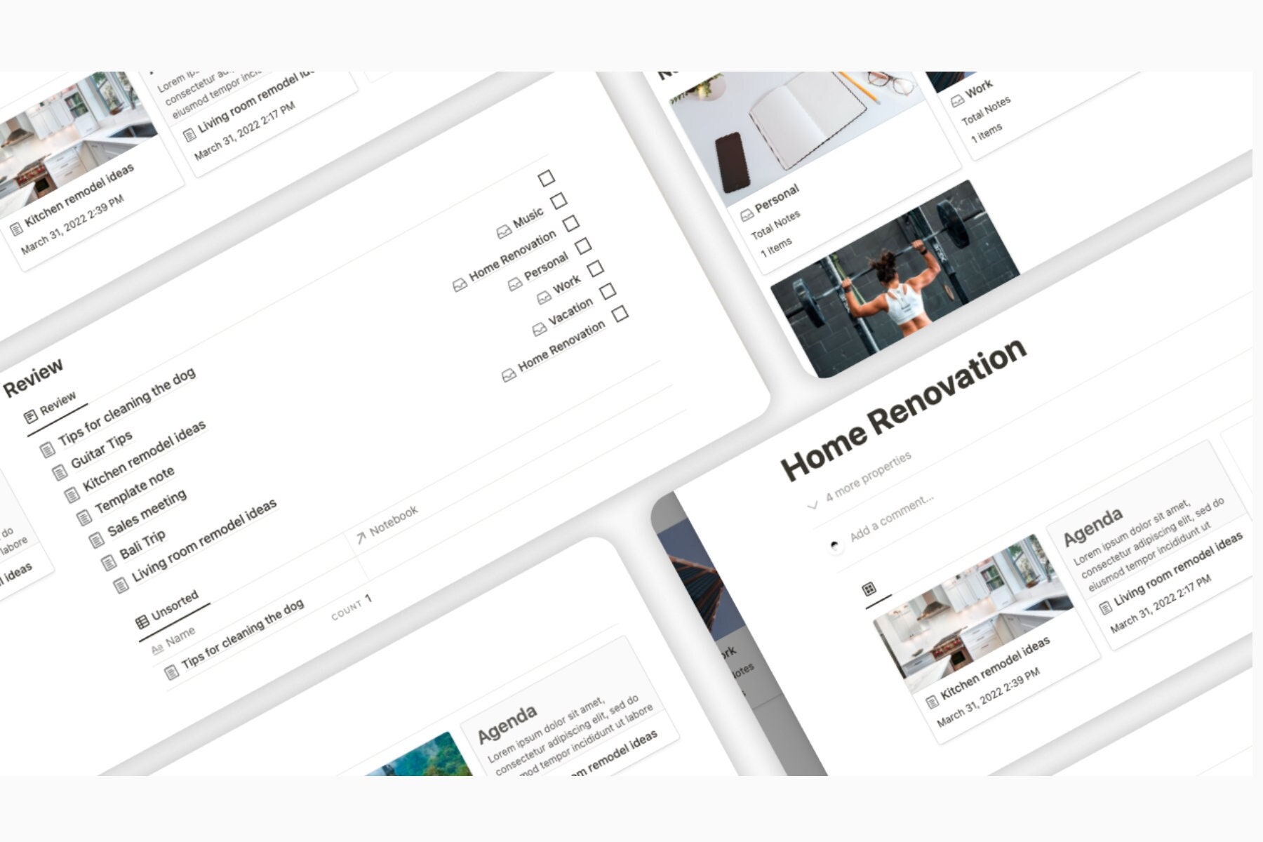 Notion Notebook Dashboard - Keep Your Notes Organised Notes Organizer ...