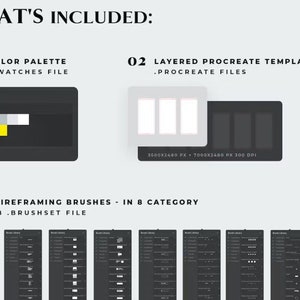 Procreate Wireframe Kit, Procreate Brushes, Procreate Brush Set ...