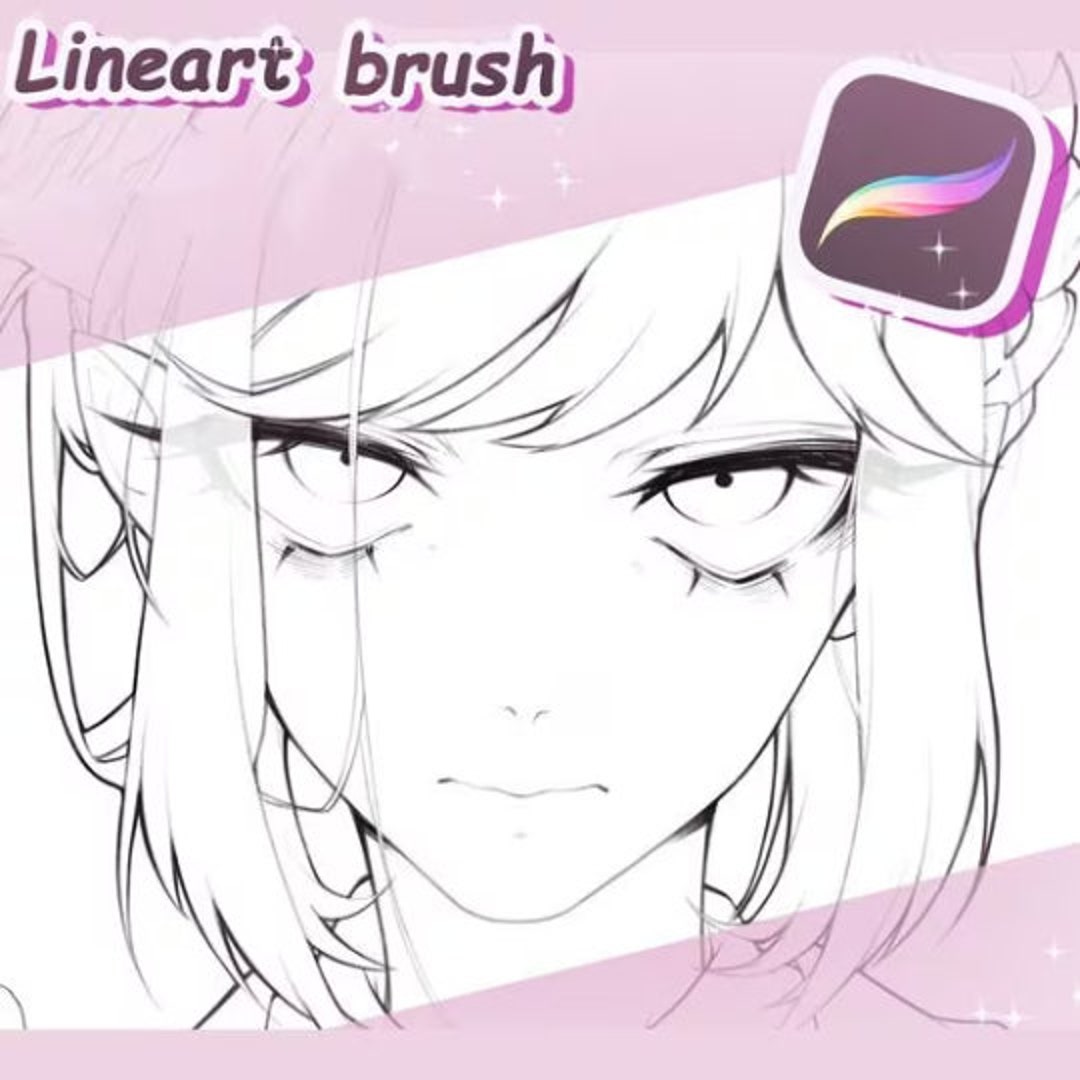 Procreate Lineart Brush (lineart Brush for Manga/anime Art): Procreate ...