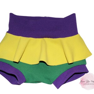 Mardi Gras Skort/baby Girl Mardi Gras Skirt/mardi Gras High Bummies ...