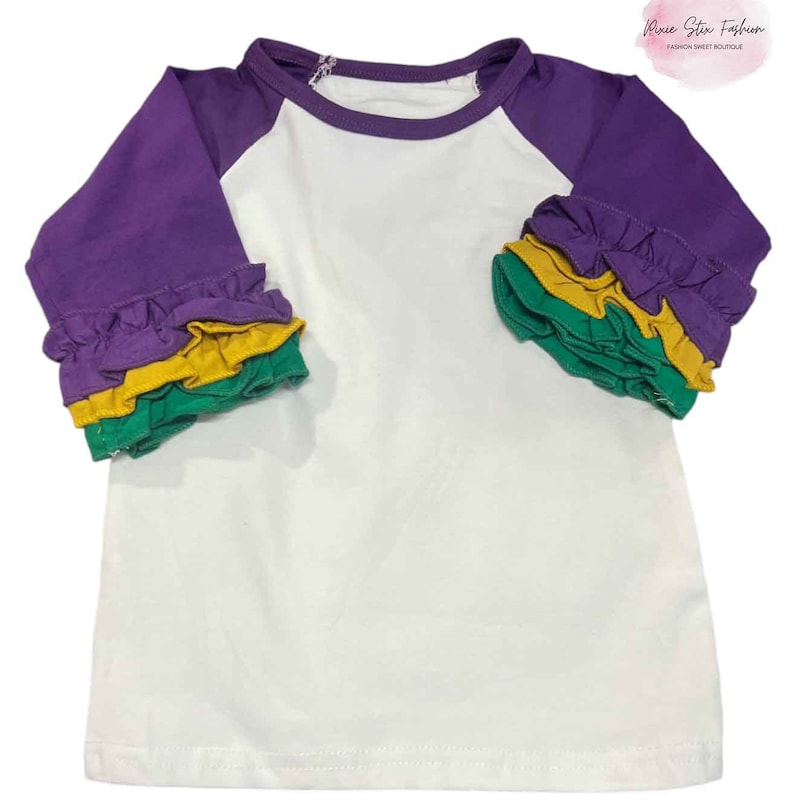 Girls Ruffle Shirt - Etsy