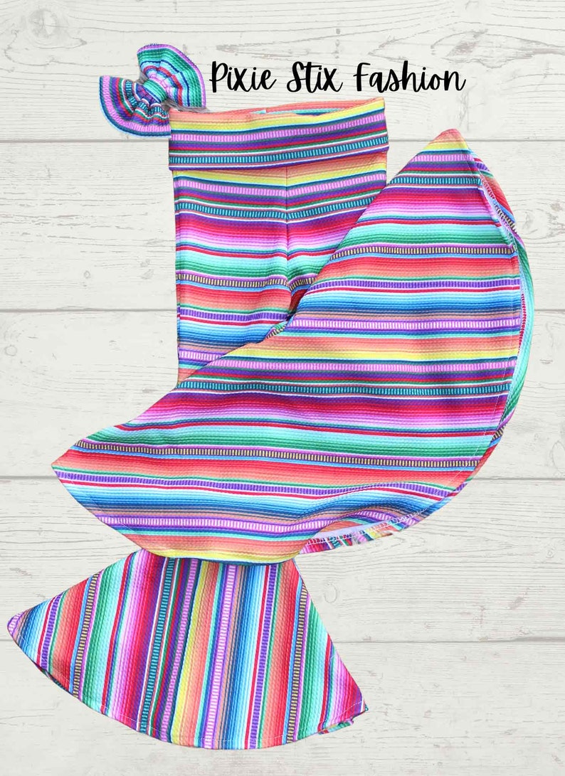 Mexican Serape Baby Girl Bell Bottoms/infant-toddler Serape Pants/bell ...
