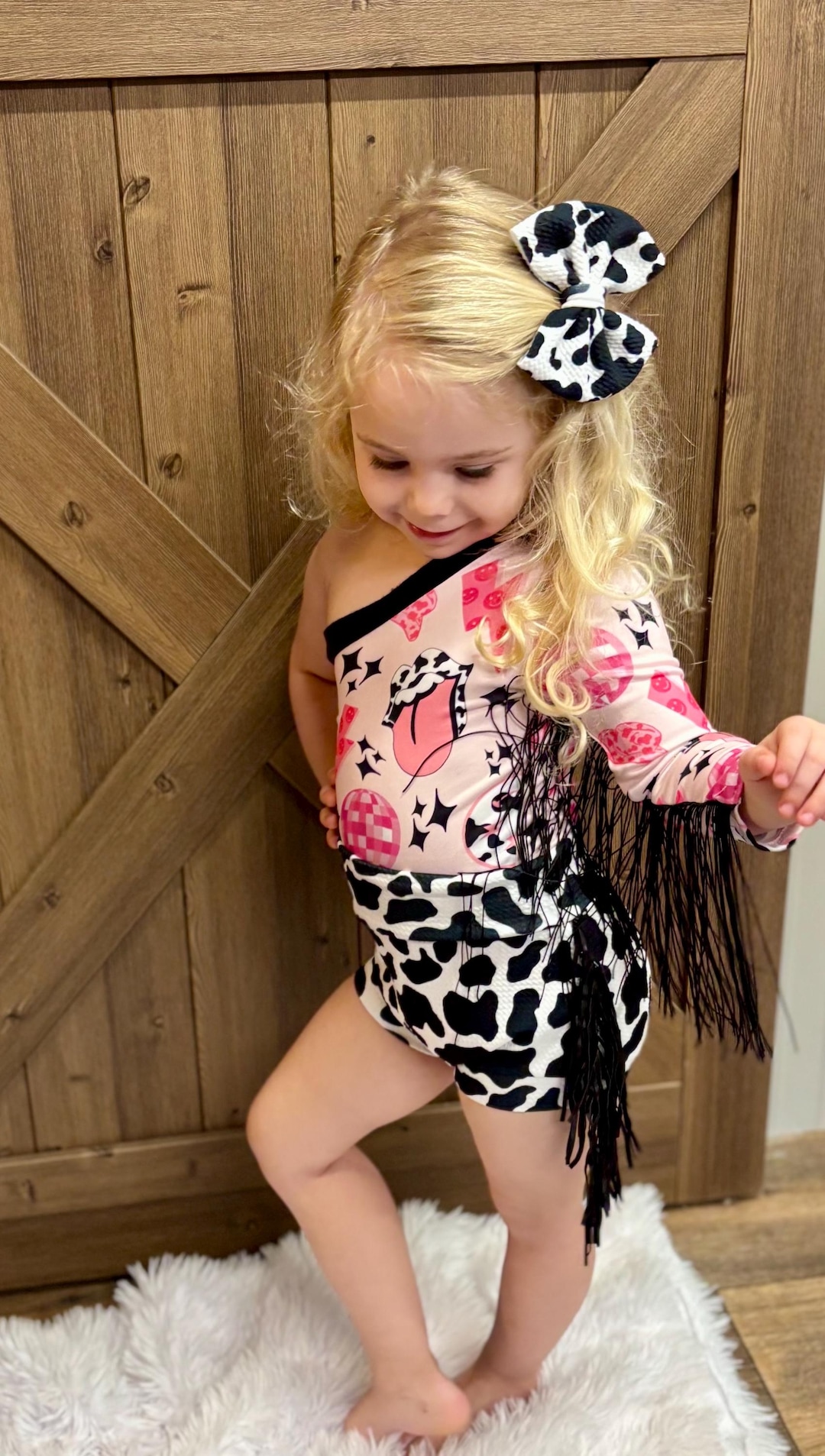 Western Diva One Shoulder Fringed Leotard/baby Girl Leotard/one ...