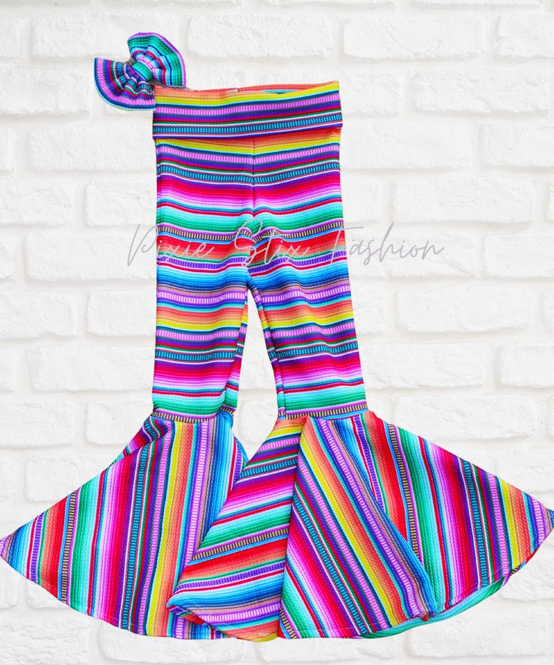 Mexican Serape Baby Girl Bell Bottoms/infant-toddler Serape - Etsy