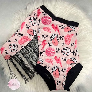 Western Diva One Shoulder Fringed Leotard/baby Girl Leotard/one ...