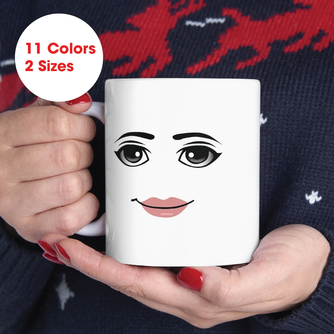 Roblox Women Face Mug Roblox Face Mug Gaming Coffee Mug Funny ...