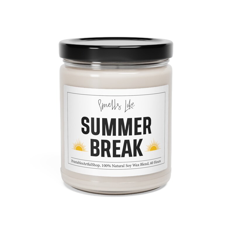 Smells Like Summer Break Candle Summer Vacation Gift for Teacher ...