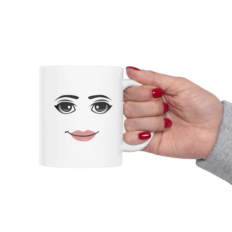 Roblox Women Face Mug Roblox Face Mug Gaming Coffee Mug Funny ...