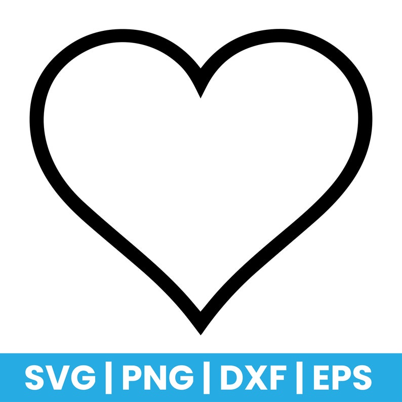 Heart Outline Svg Open Heart Svg Love Black & White Heart Svg Hand ...