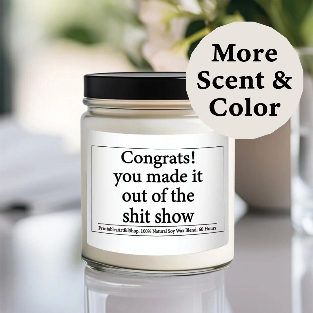 Congrats on Quitting Your Job Candle Retirement Gift Funny Colleague ...