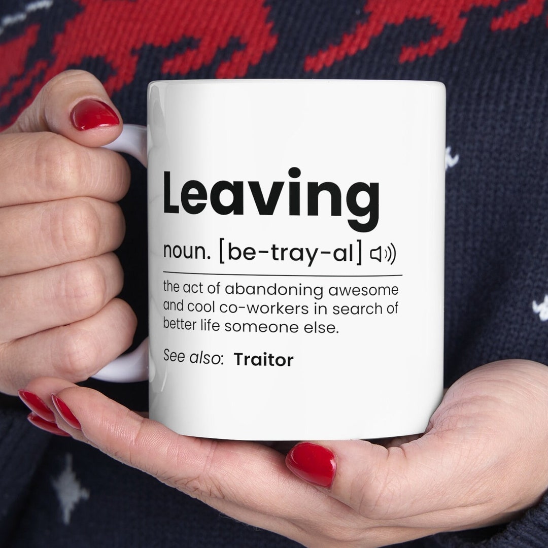 Personalized Leaving Coffee Mug Office Leaving Gifts Idea Teacher Nurse ...